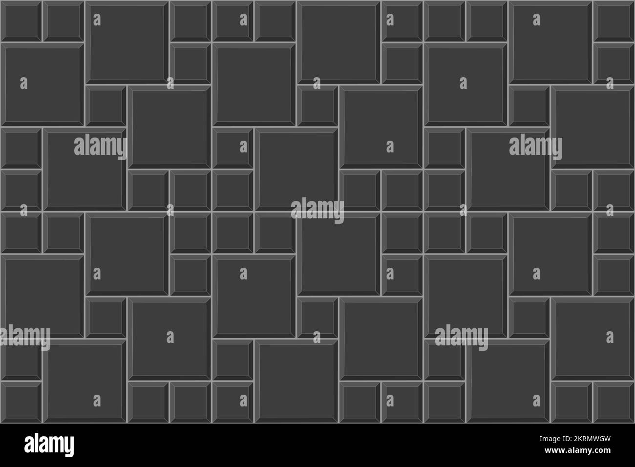 Black multi pinwheel tile pattern. Kitchen backsplash mosaic surface ...