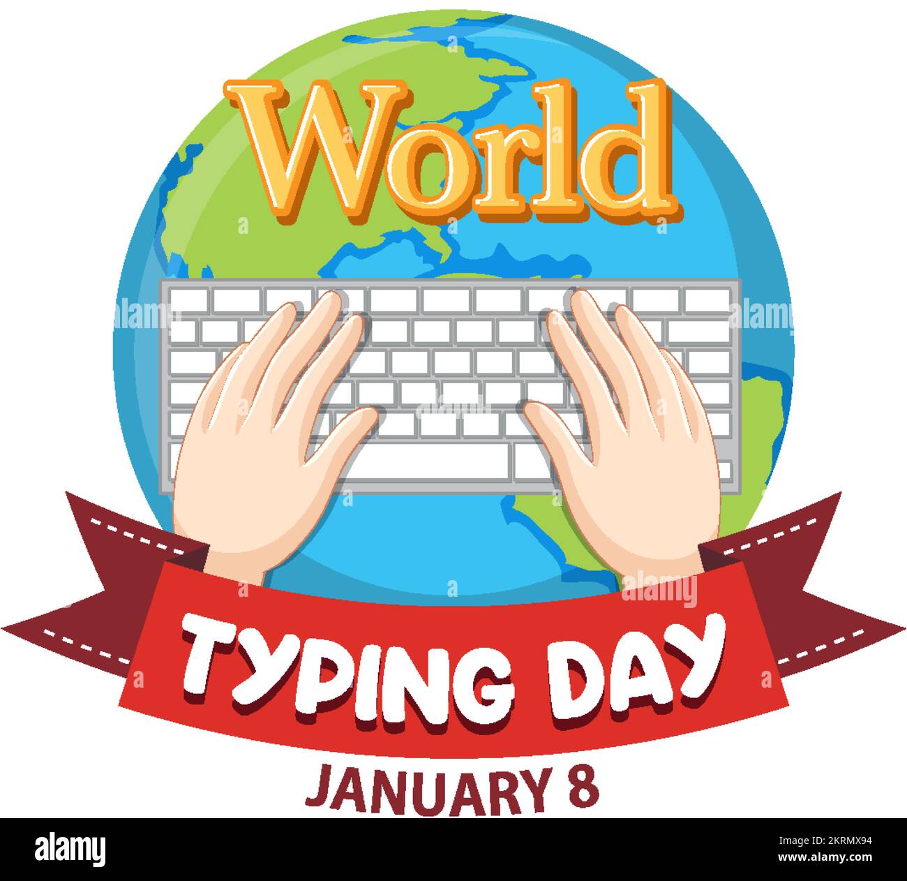 World Typing Day Banner Design illustration Stock Vector Image & Art ...