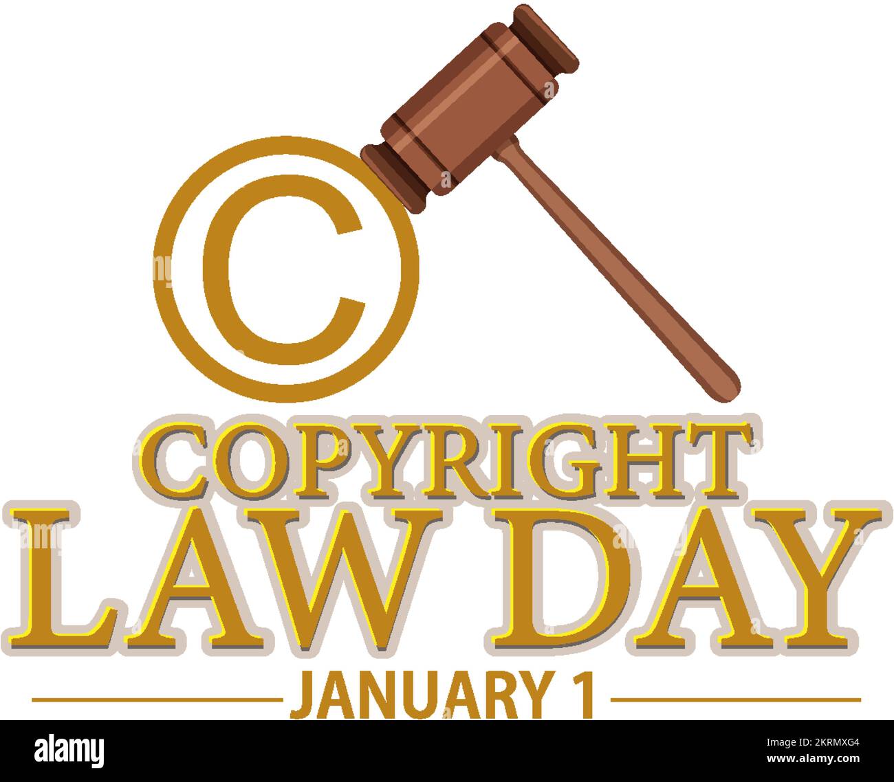 Copyright Law Day Banner Design illustration Stock Vector Image & Art ...