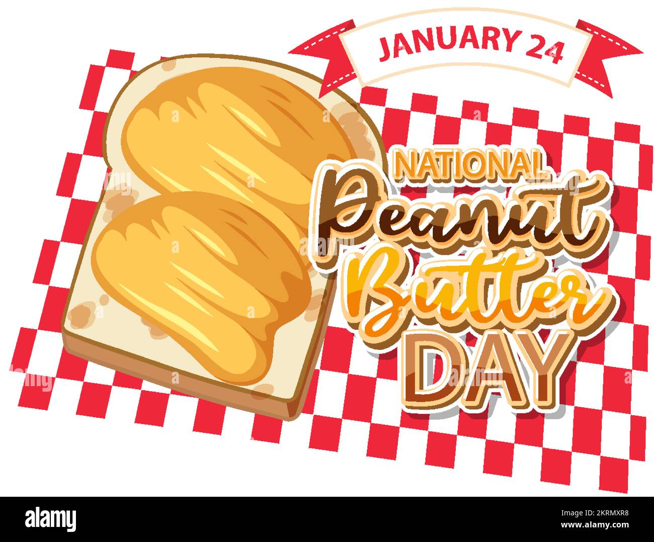 National Peabut Butter Day Banner Design illustration Stock Vector ...