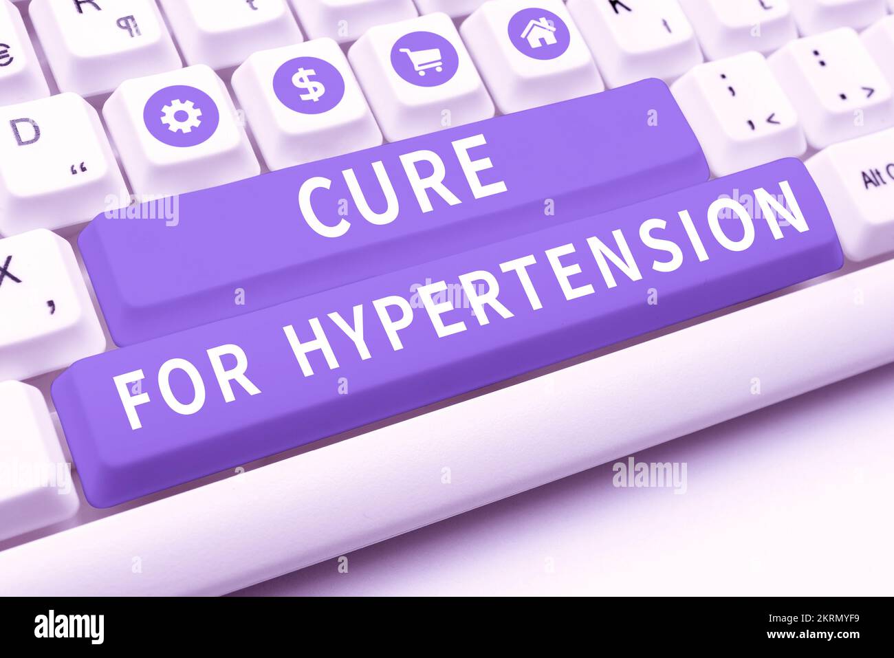 Hand writing sign Cure For Hypertension, Word Written on Getting ...