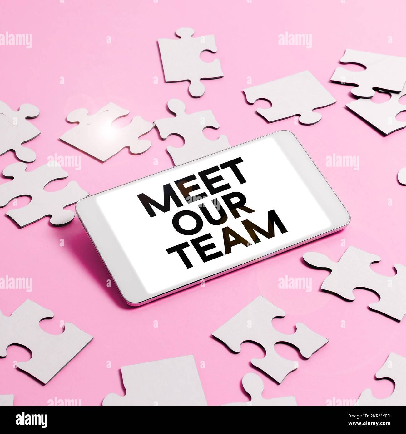 Conceptual display Meet Our Team, Conceptual photo introducing another ...