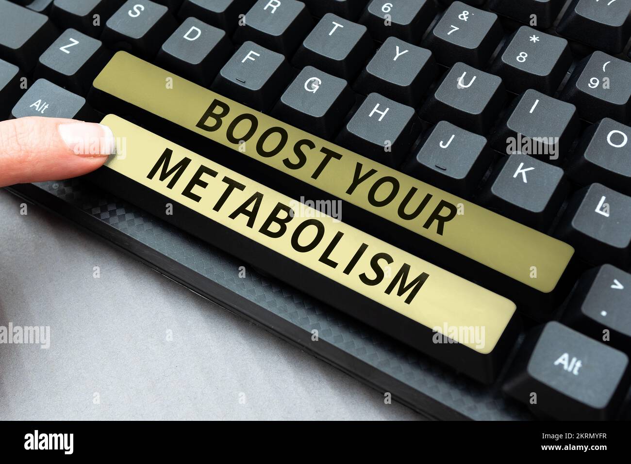 Hand writing sign Boost Your Metabolism, Business overview Speeding up ...