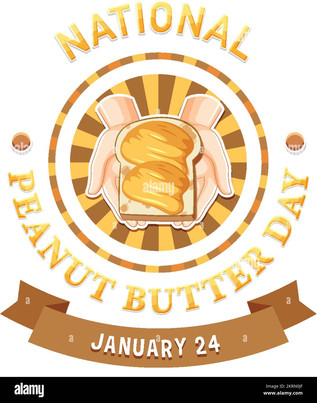National Peanut Butter Day Banner Design illustration Stock Vector ...