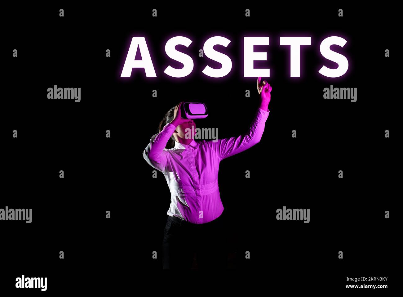 Text showing inspiration Assets, Business approach item of property ...