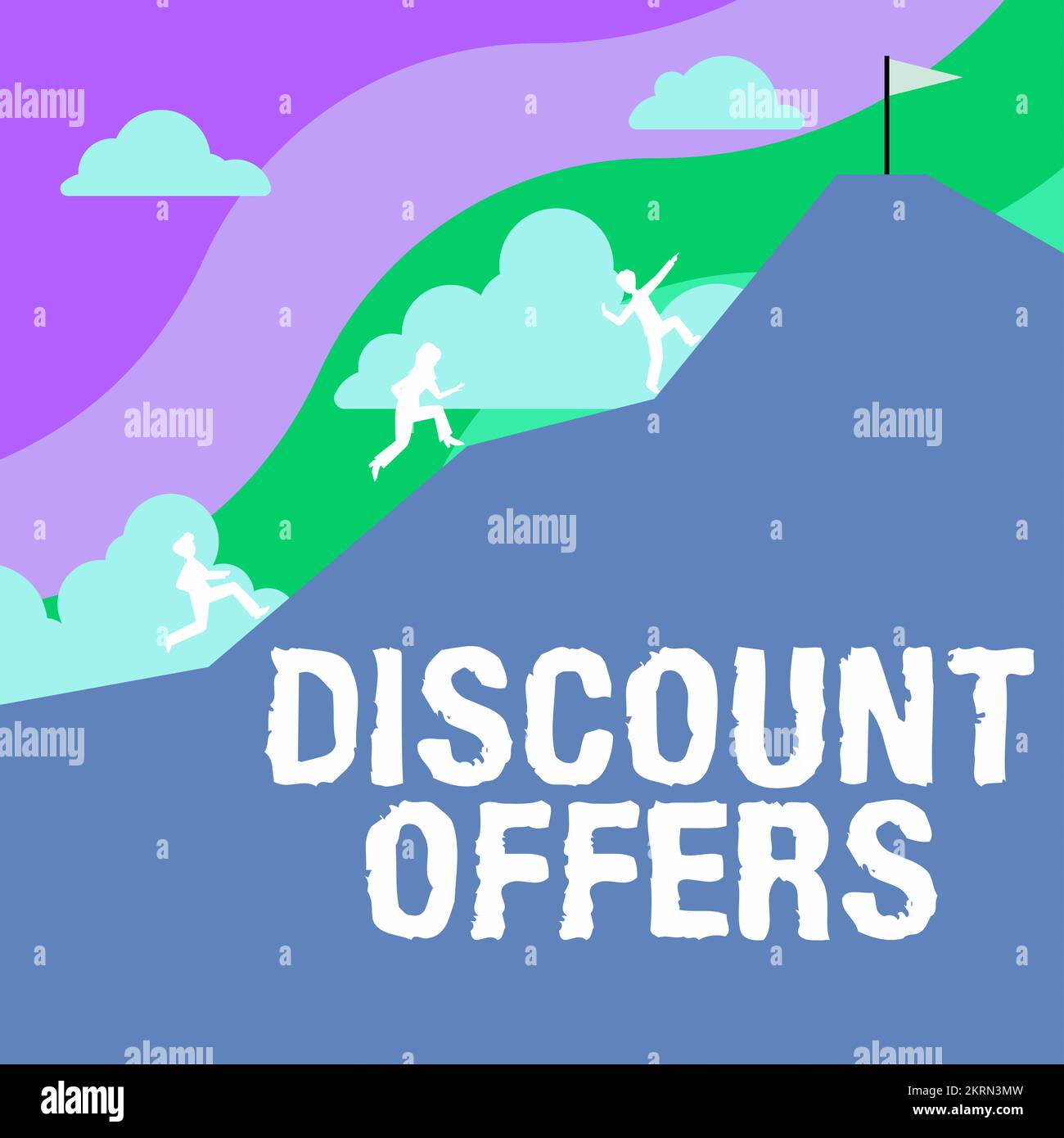 Conceptual caption Discount Offers, Business showcase amount or ...