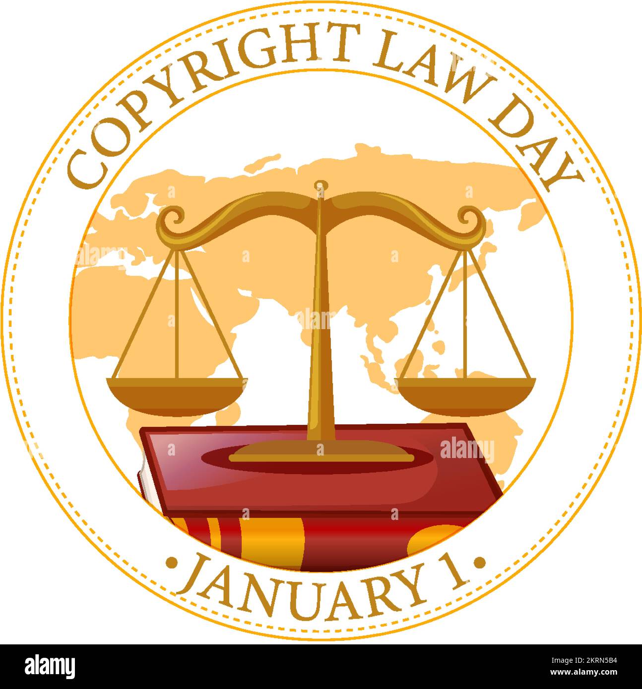 Copyright Law Day Banner Design illustration Stock Vector Image & Art ...