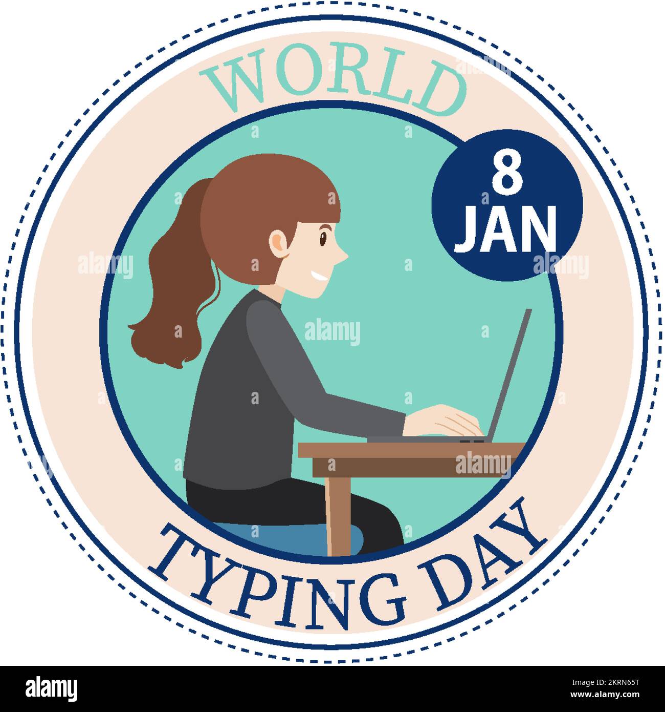 World Typing Day Banner Design illustration Stock Vector Image & Art ...