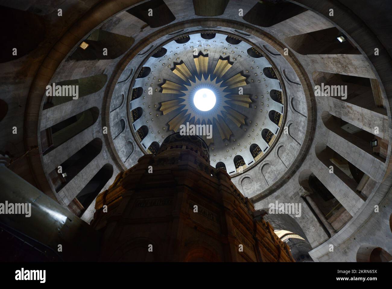 The Aedicule inside the church of the holy Sepulchre in Jerusalem Stock ...