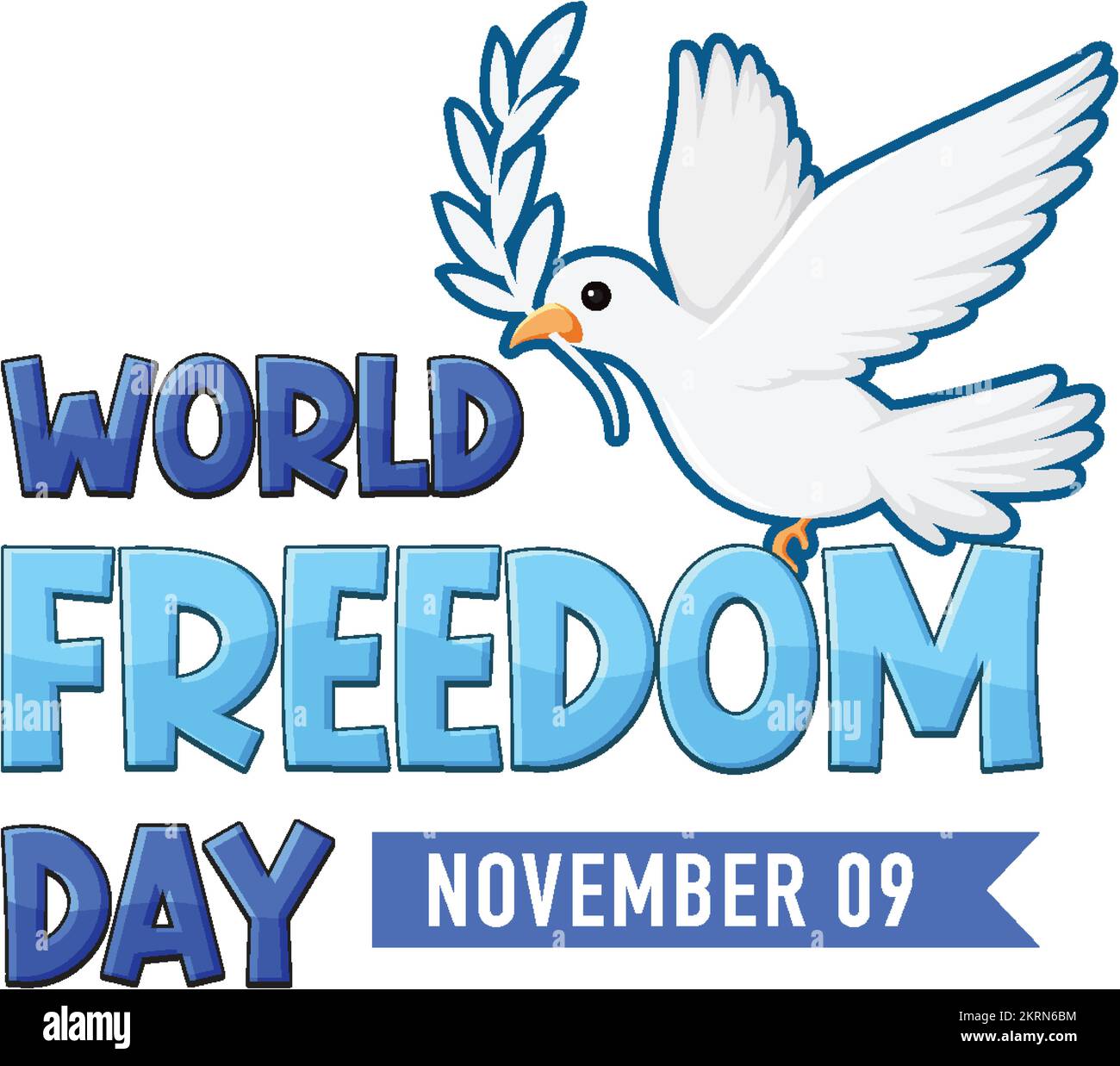 World Freedom Day Logo Design illustration Stock Vector Image & Art - Alamy