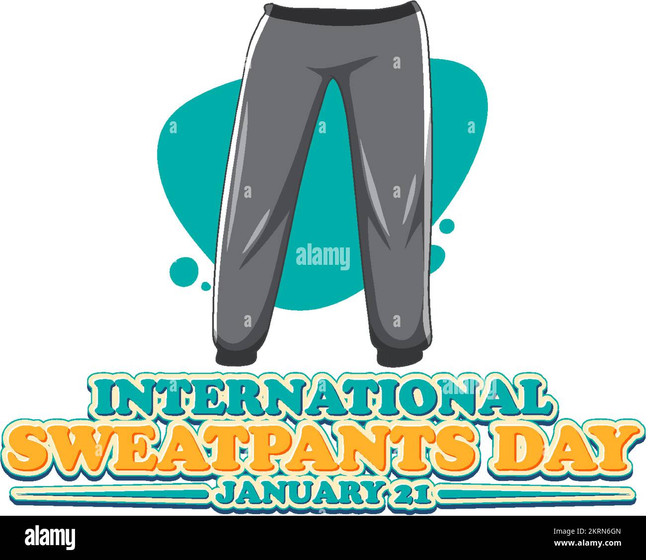 International Sweatpants Day Banner Design illustration Stock Vector ...