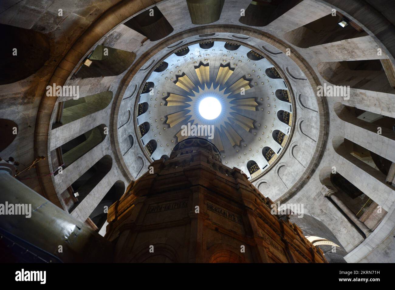 The Aedicule inside the church of the holy Sepulchre in Jerusalem Stock ...