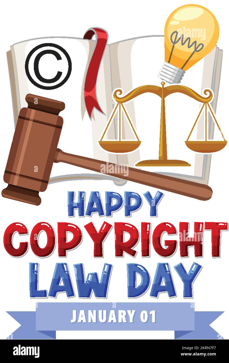 Copyright law day banner design illustration Stock Vector Image & Art ...
