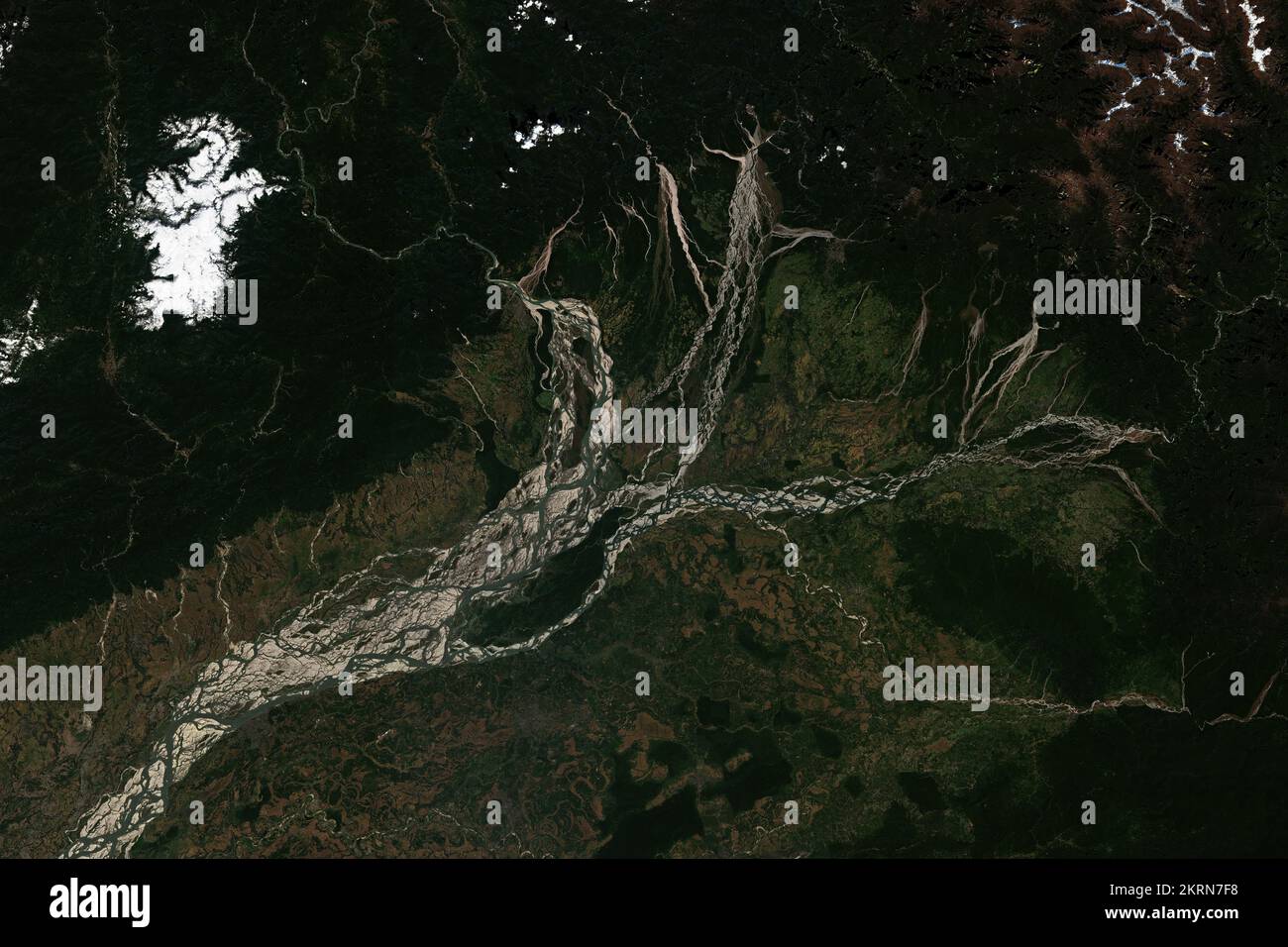 High resolution satellite image of Brahmaputra Basin in Assam and Arunachal Pradesh , India ...