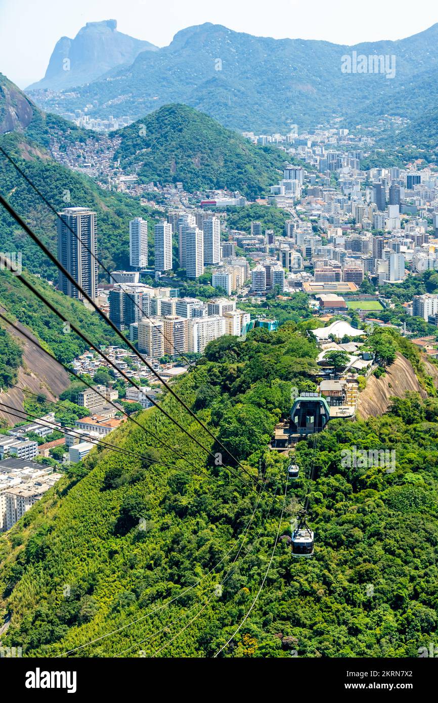 cable car in Brazil Rio de Janeiro Stock Photo - Alamy