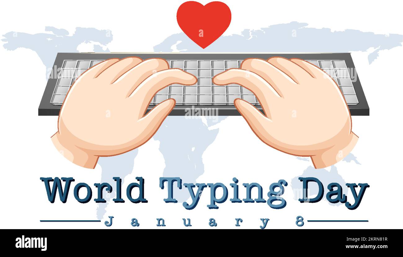 World Typing Day Banner Design illustration Stock Vector Image & Art ...
