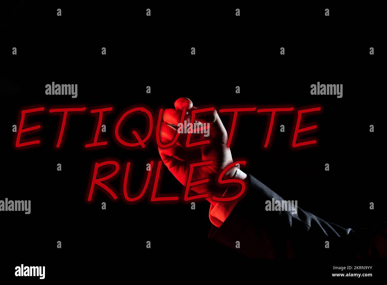 Inspiration showing sign Etiquette Rules, Word for customs that control ...