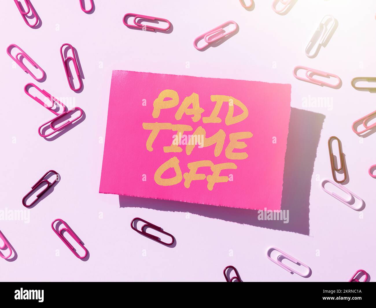 Sign displaying Paid Time Off, Word for Receiving payments for not ...
