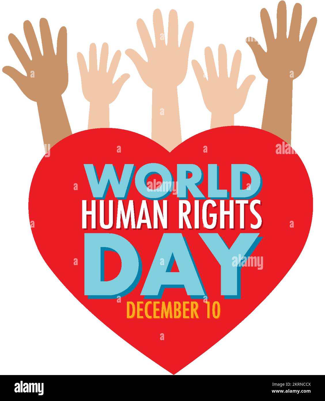 World Human Rights Day Poster Design illustration Stock Vector Image ...