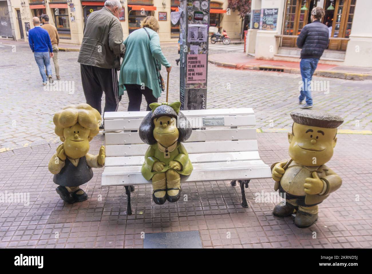 Via Defensa street, Mafalda, Susanita and Manolito - Cartoon Walk ...