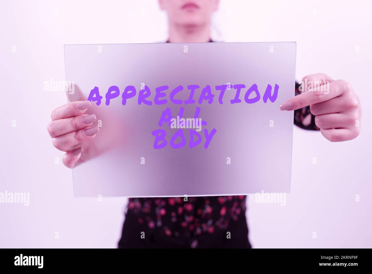 Text showing inspiration Appreciation All Body, Word Written on ...