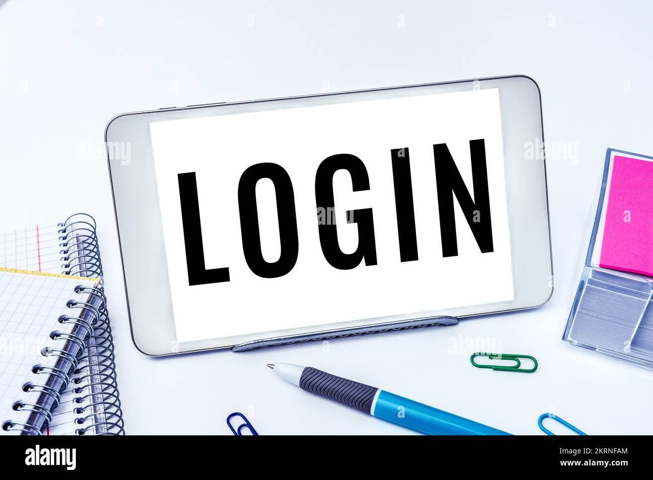 Conceptual caption Login, Business idea Entering website Blog using ...