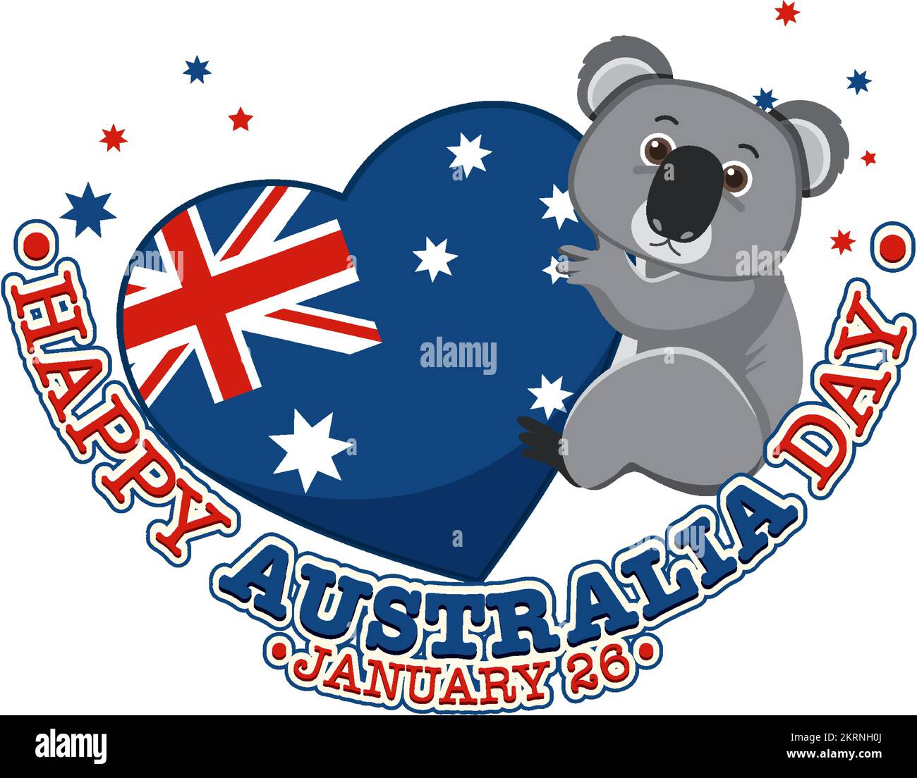 Happy Australia Day Banner Design illustration Stock Vector Image & Art ...