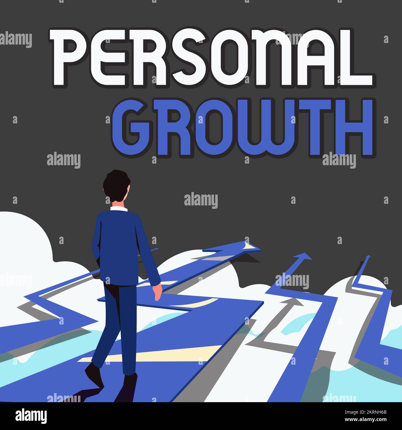 Conceptual caption Personal Growth, Internet Concept ongoing process of ...