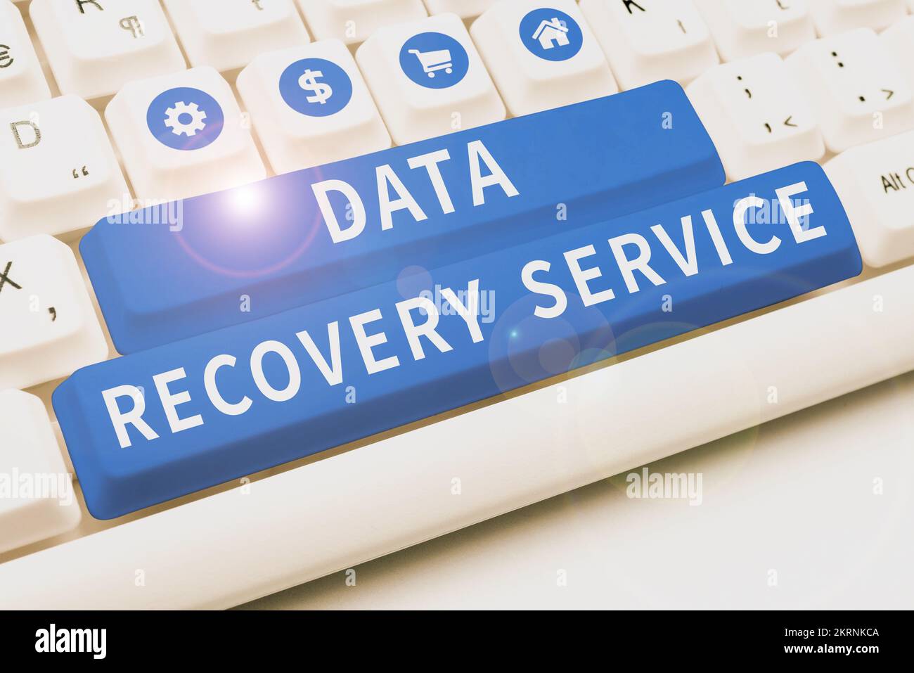 Conceptual caption Data Recovery Service, Business approach Process of retrieving inaccessible ...