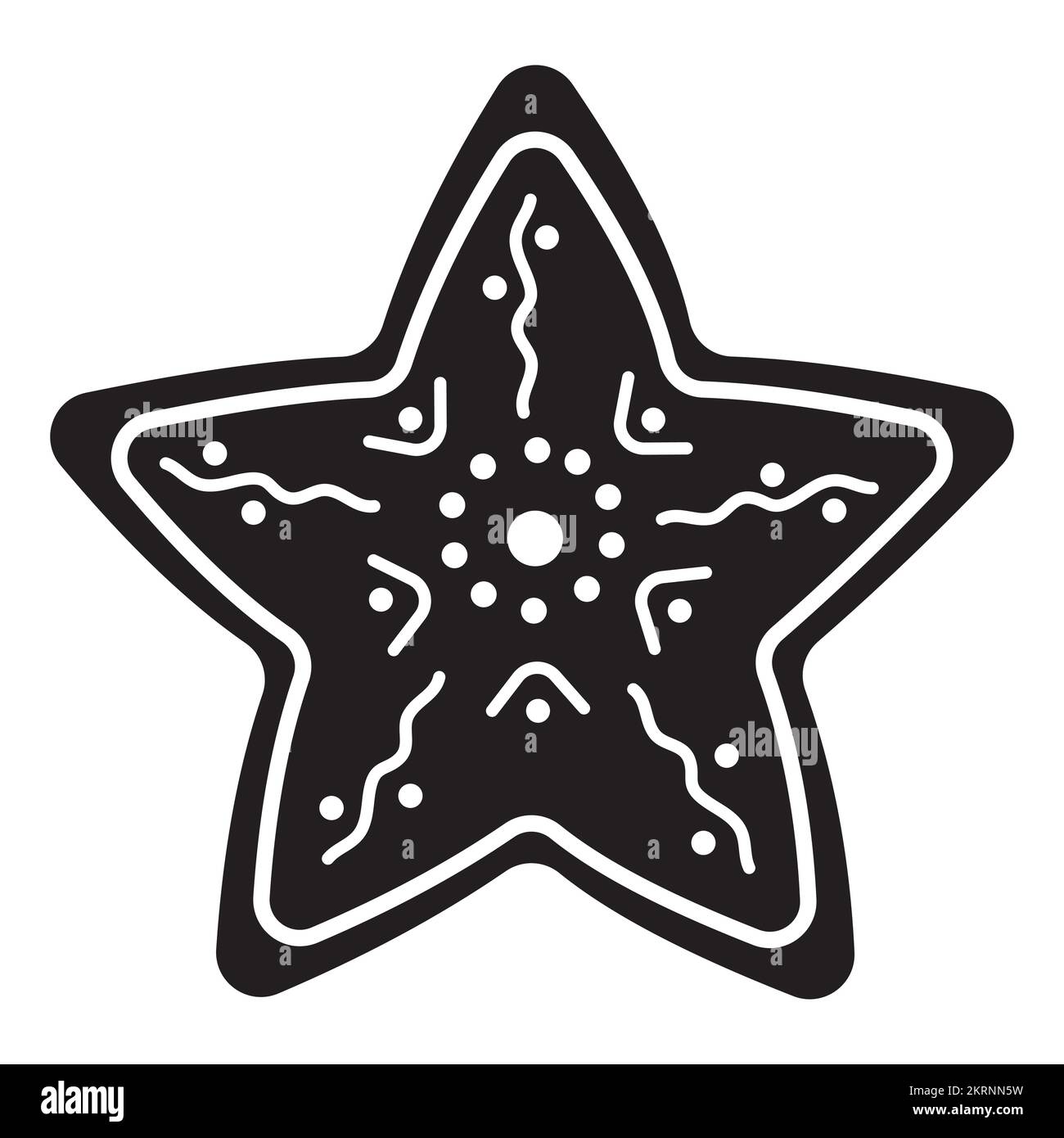 Gingerbread star cookies Black and White Stock Photos & Images - Alamy