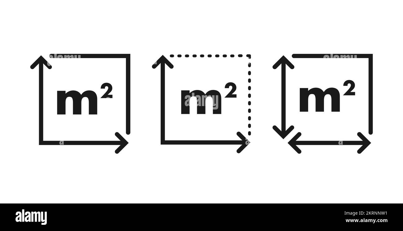 m2 area unit icon. Square Meter. Vector stock illustration Stock Vector ...