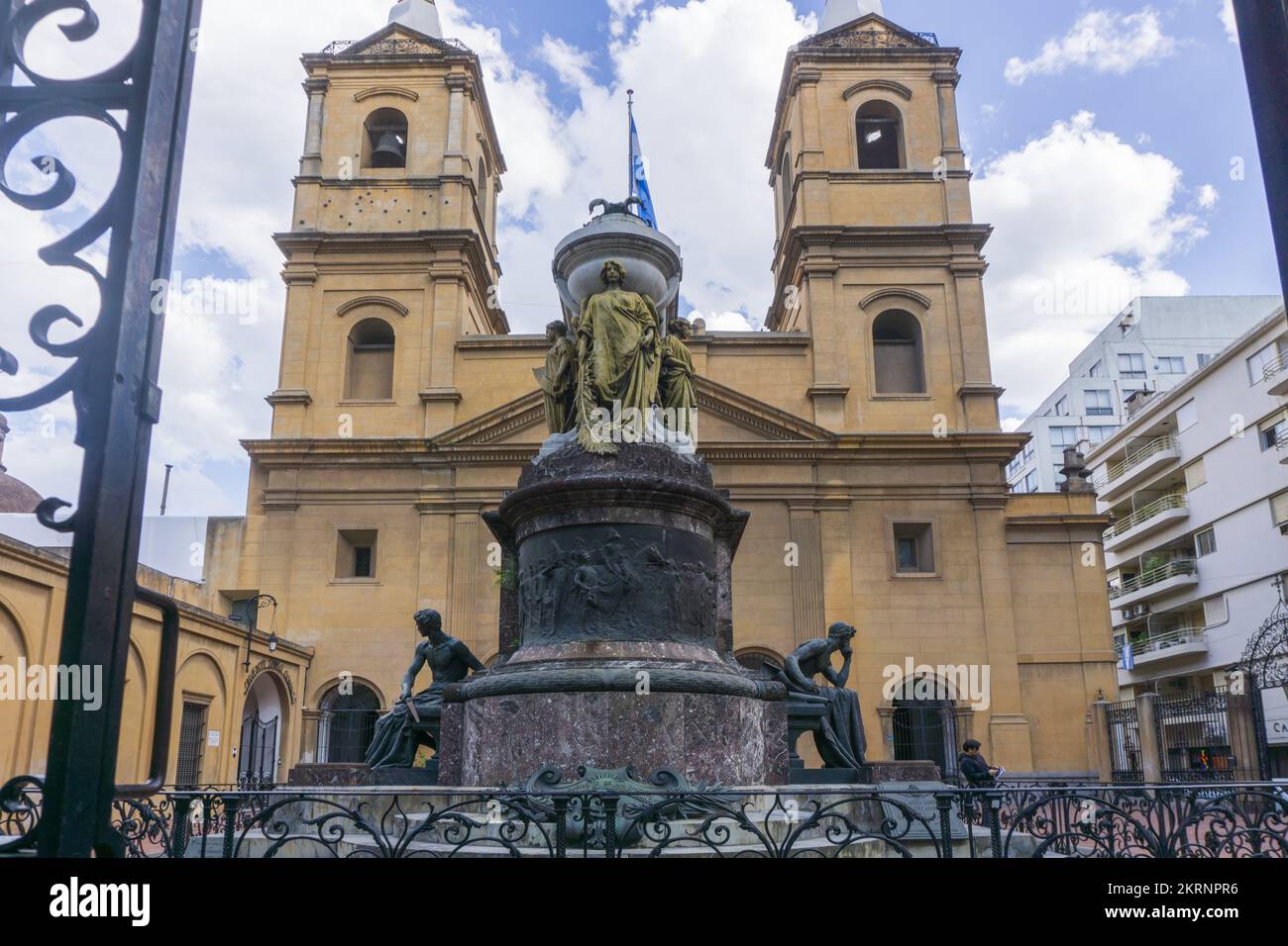 Via Defensa street, Our Lady of the Rosary Basilica, Buenos Aires ...