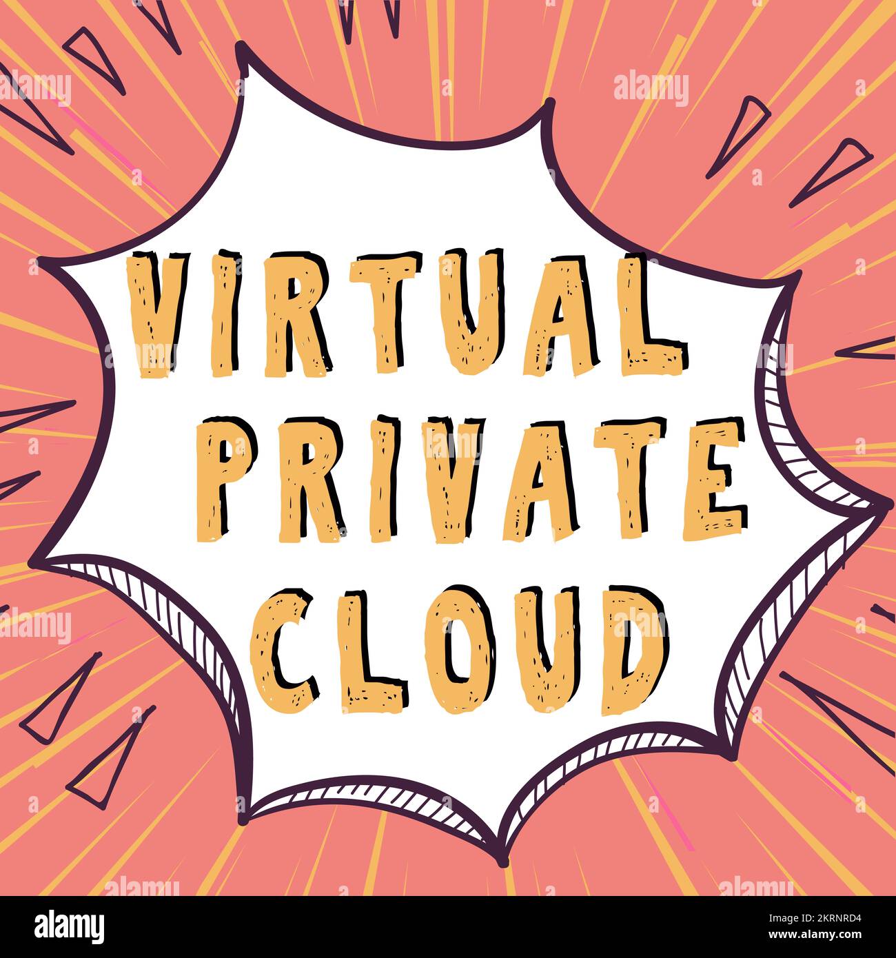 Handwriting text Virtual Private Cloud, Concept meaning configurable pool of shared computing ...