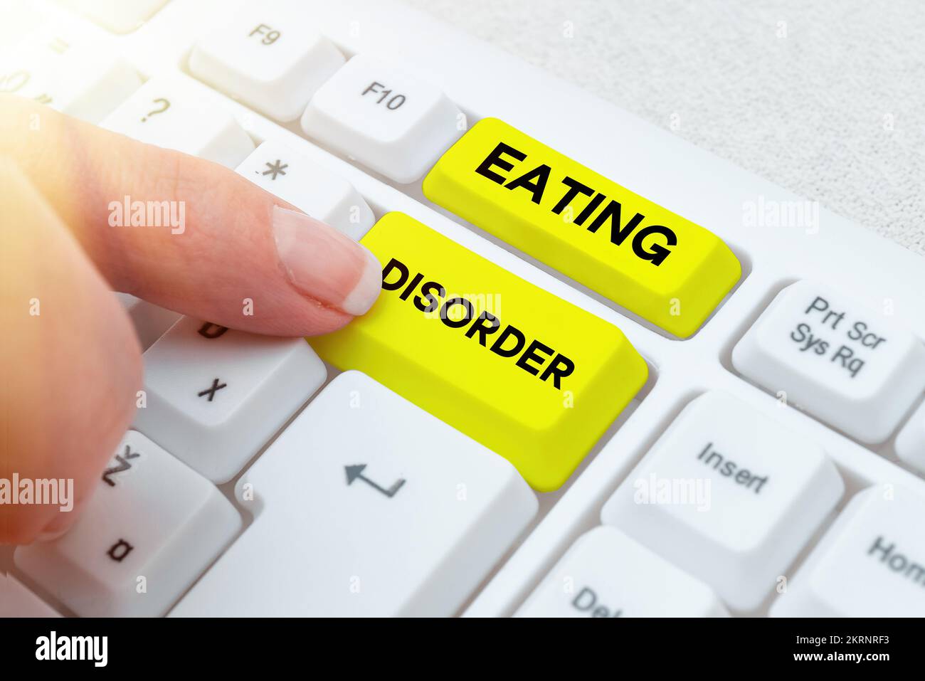 Text showing inspiration Eating Disorder, Business concept illnesses ...