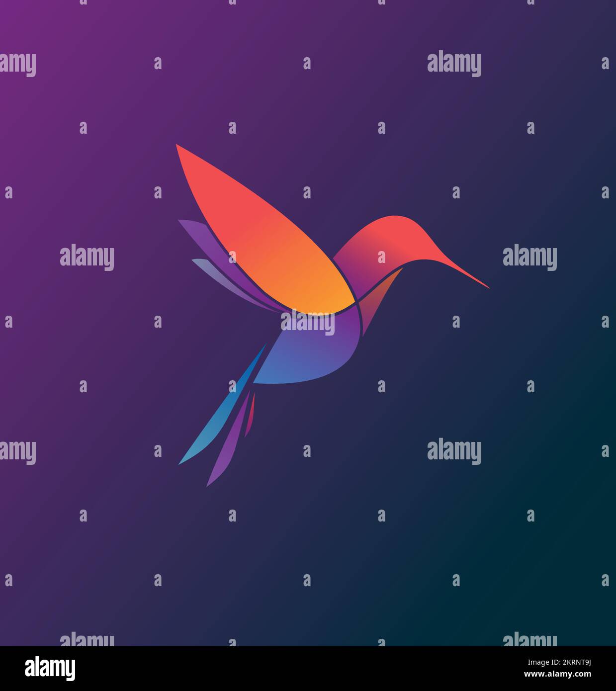 Clean logo bird illustration. Flying bird. Beautiful wings Stock Vector ...