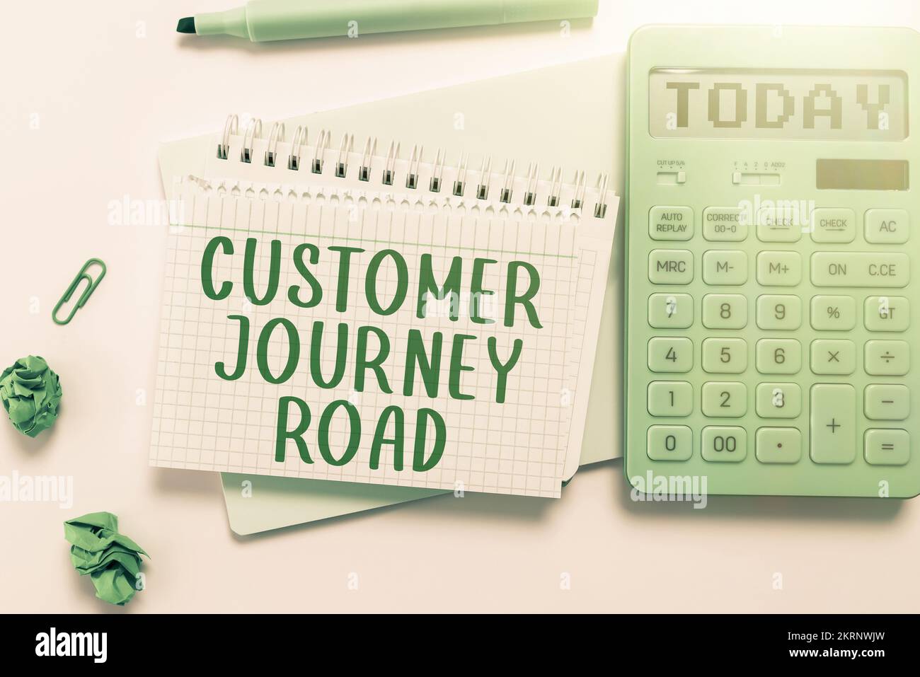 Text showing inspiration Customer Journey Road, Business showcase ...