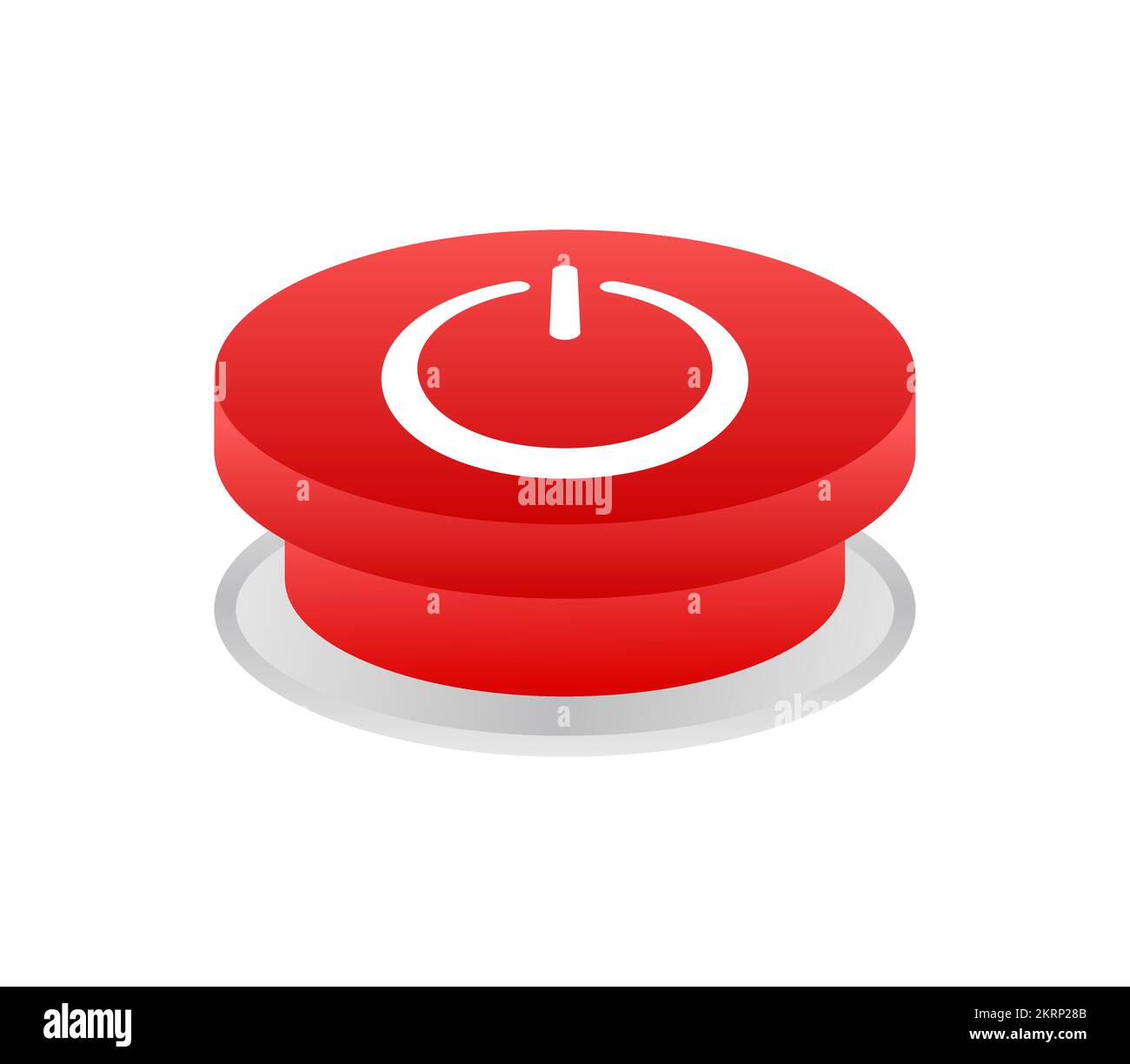Red Power button. On Off icons. Start power button. Vector stock ...