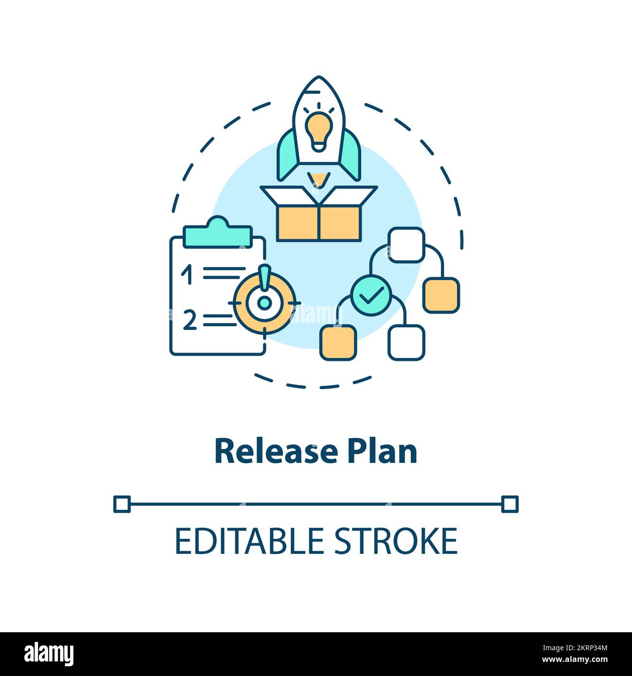 Plan concept icon Stock Vector Image & Art - Alamy