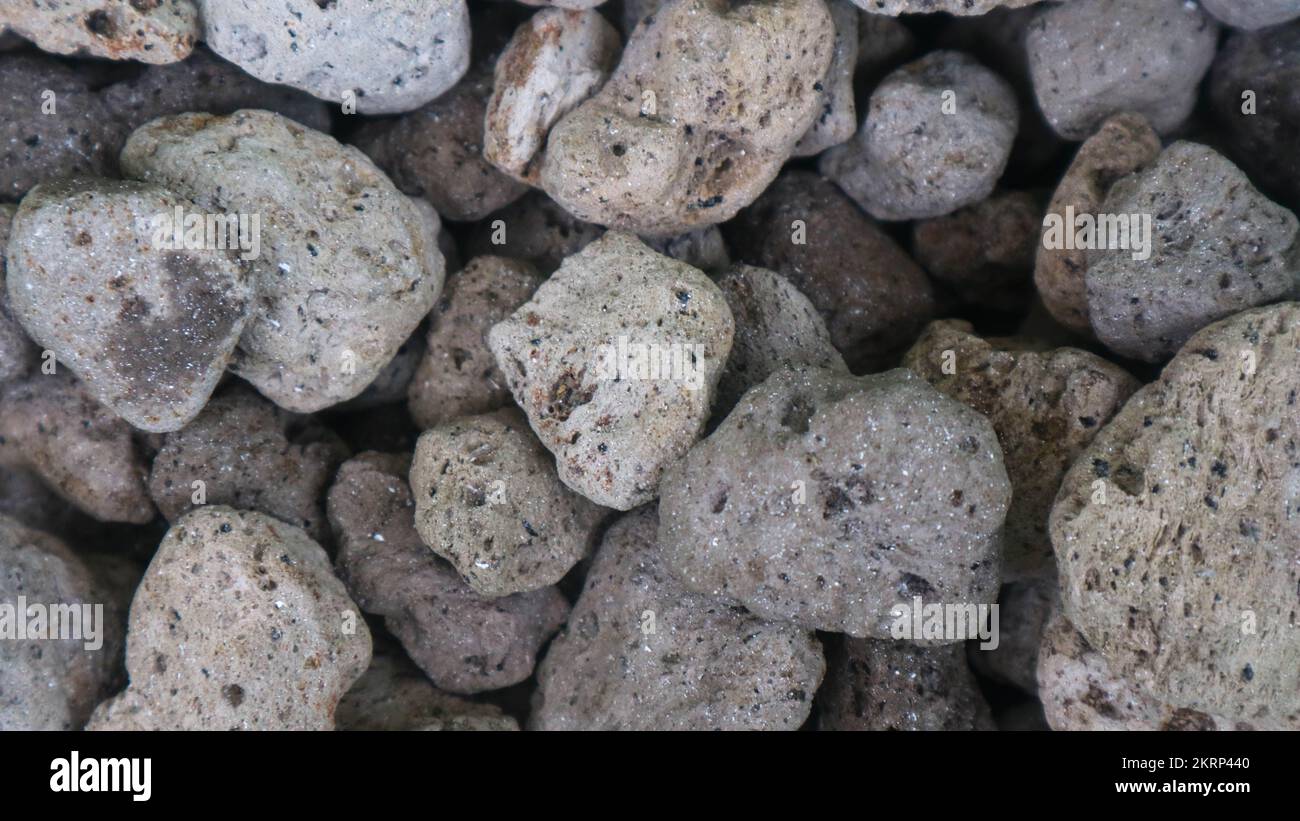 Detailed surface texture of piles of pumice as background Stock Photo ...