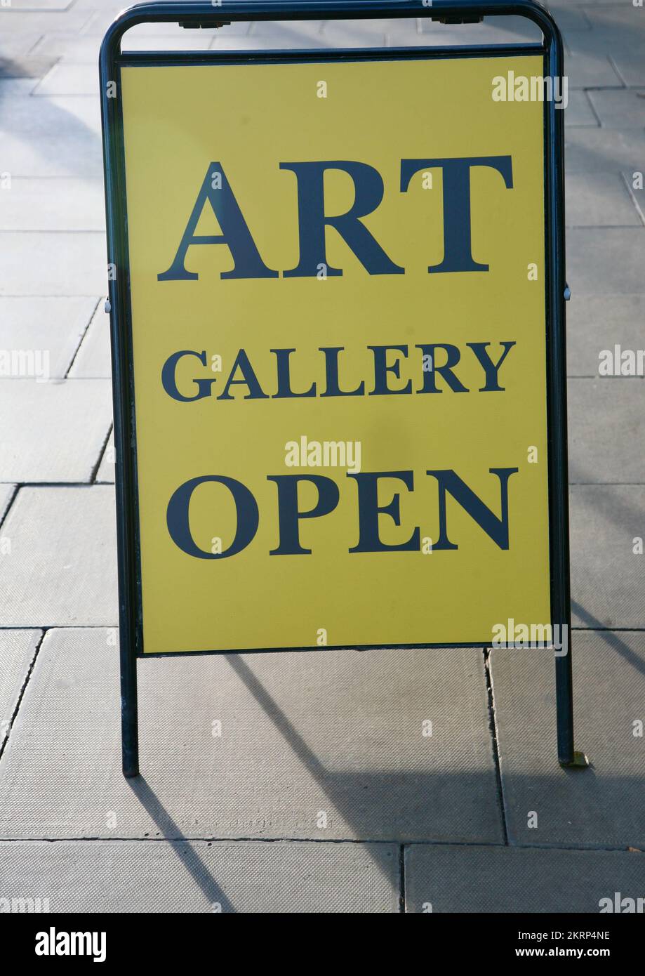 A sign for the Art Gallery Stock Photo - Alamy