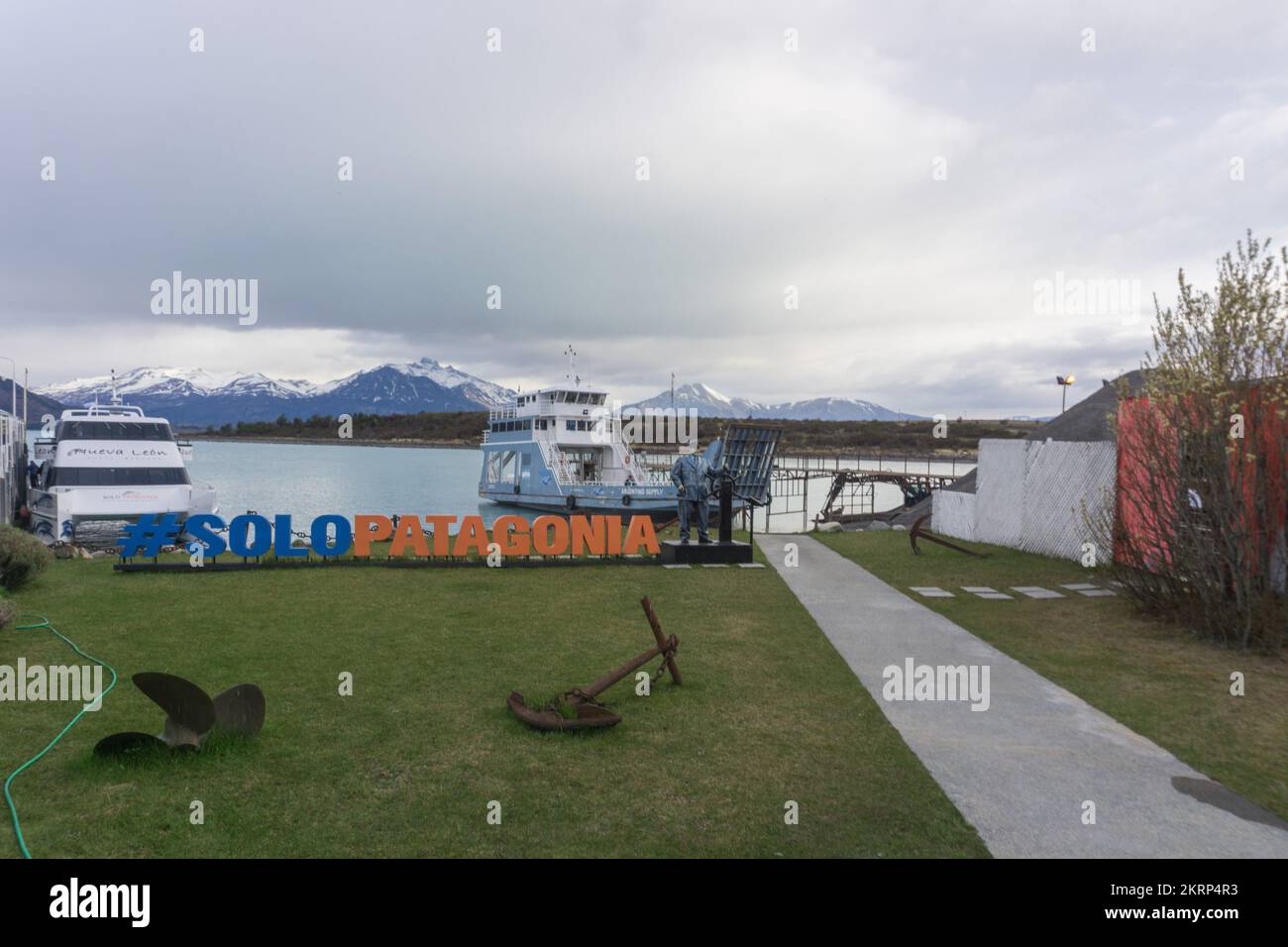 Puerto Punto Bandera port, Santa Cruz Province, Southern Patagonia ...