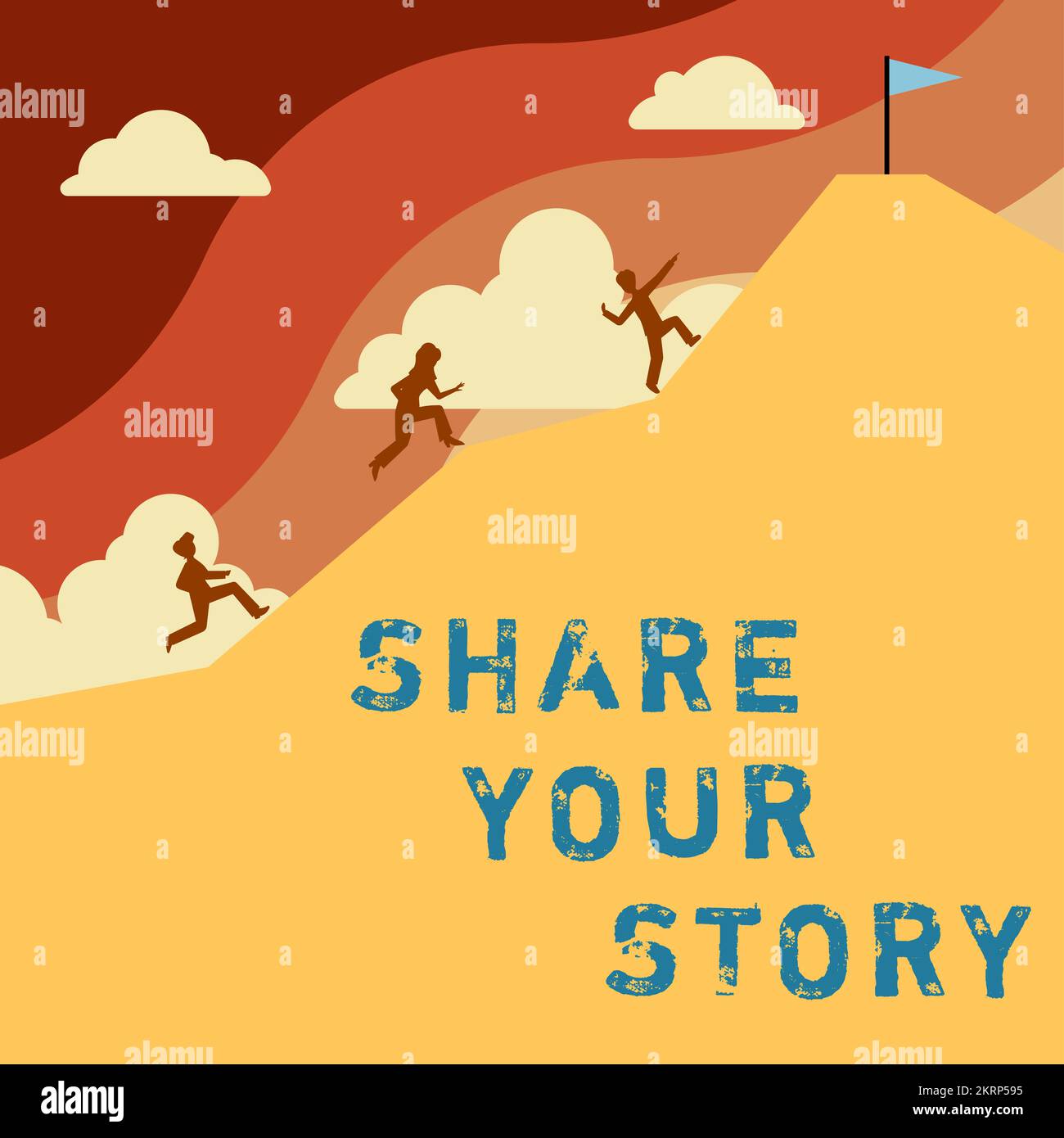 Inspiration showing sign Share Your Story, Business overview Experience ...