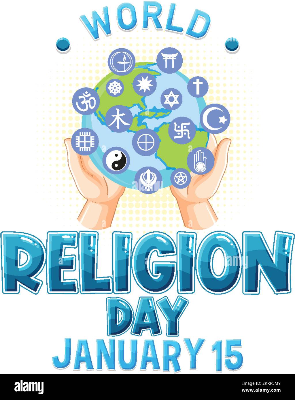 World Religion Day Banner Design illustration Stock Vector Image & Art ...