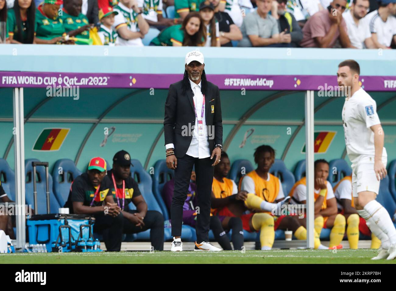 Al Wakrah, Qatar. 28th Nov, 2022. Rigobert Song (CMR) Football/Soccer ...
