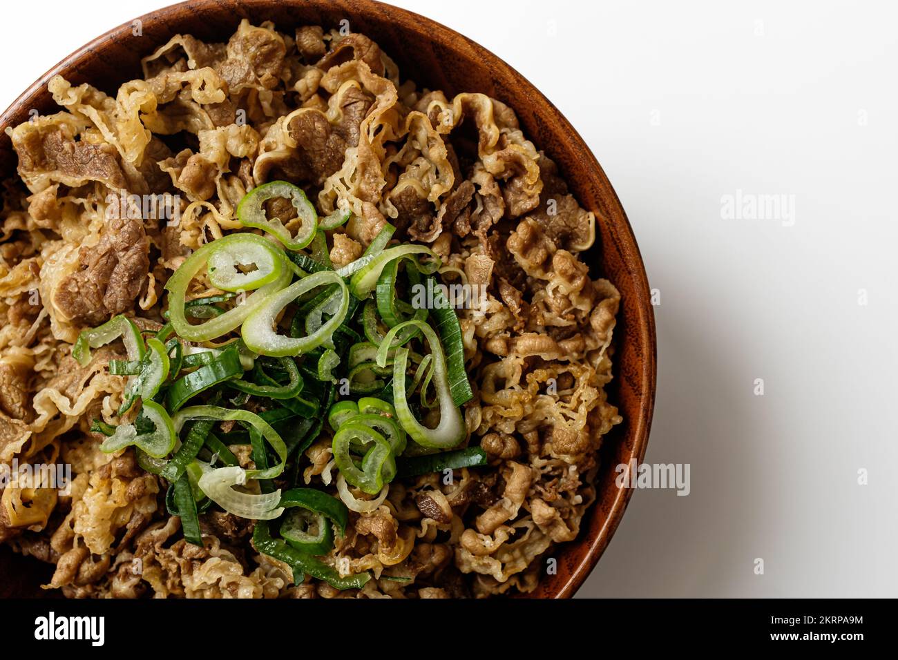 Gyudon on a white background Stock Photo - Alamy