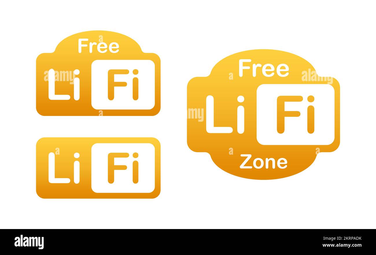 Li-fi wireless. Light Fidelity. Internet and networking. Vector stock ...