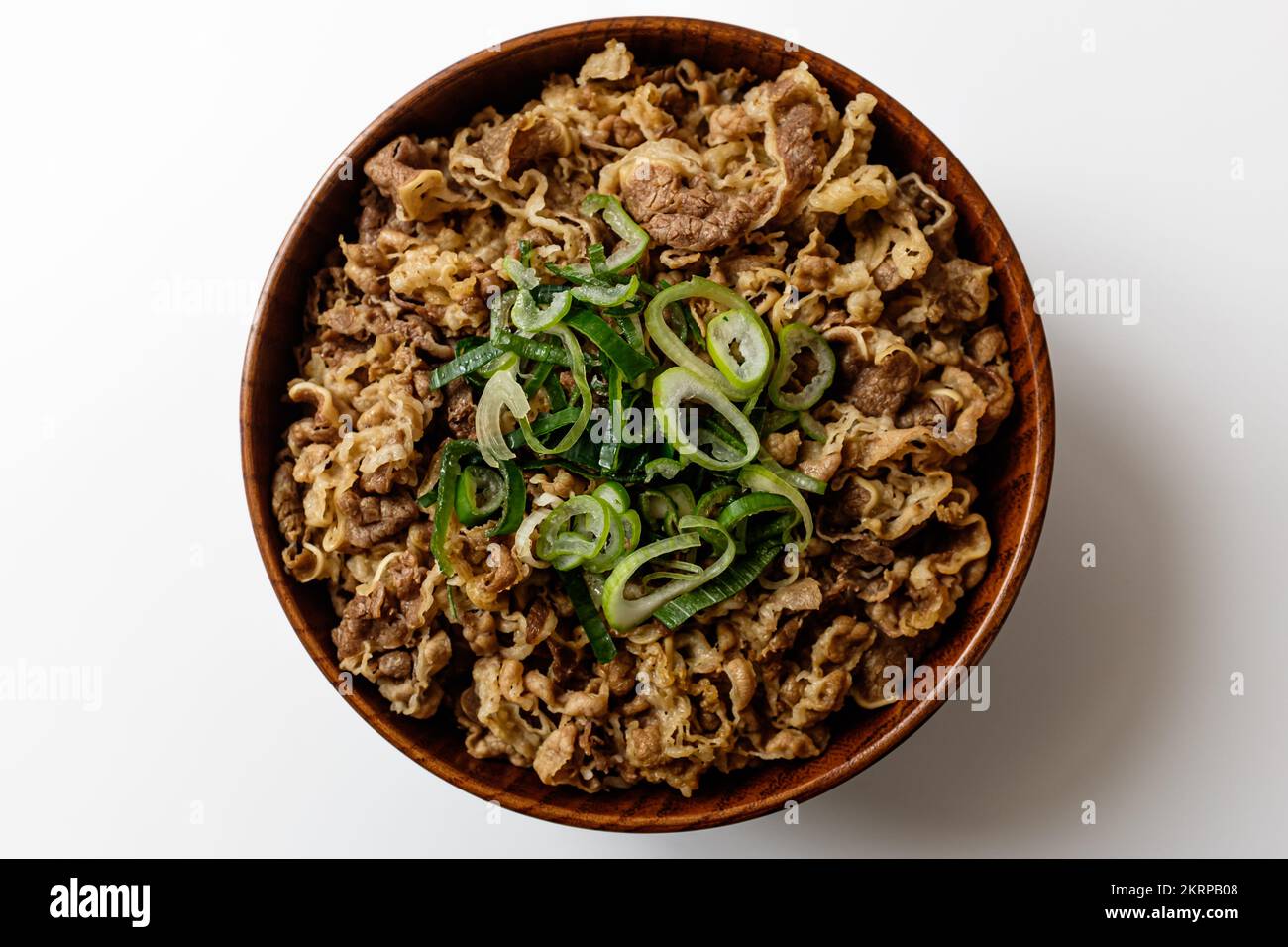 Gyudon on a white background Stock Photo - Alamy