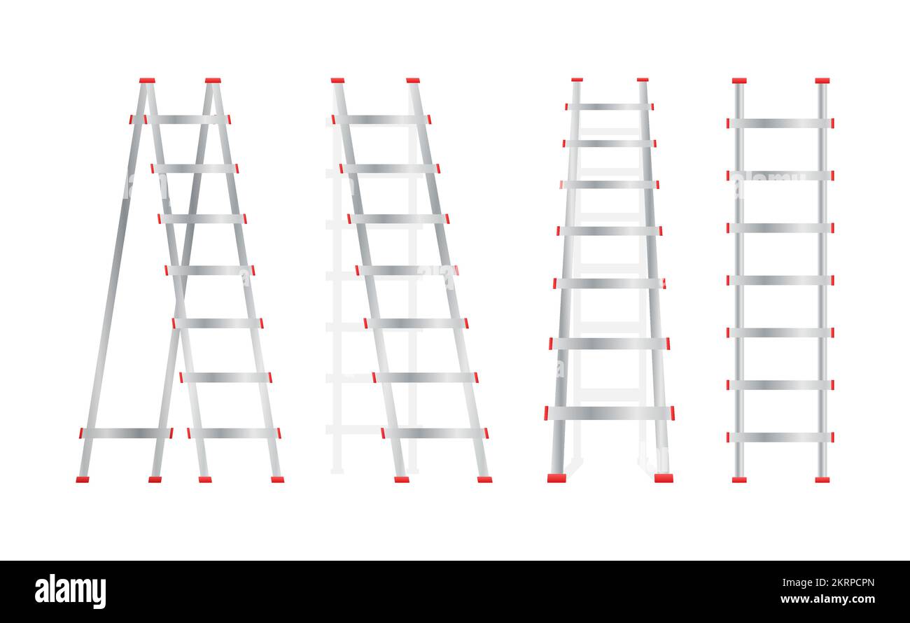 Wooden Stairs. Step ladder. Household tools. Vector stock illustration ...