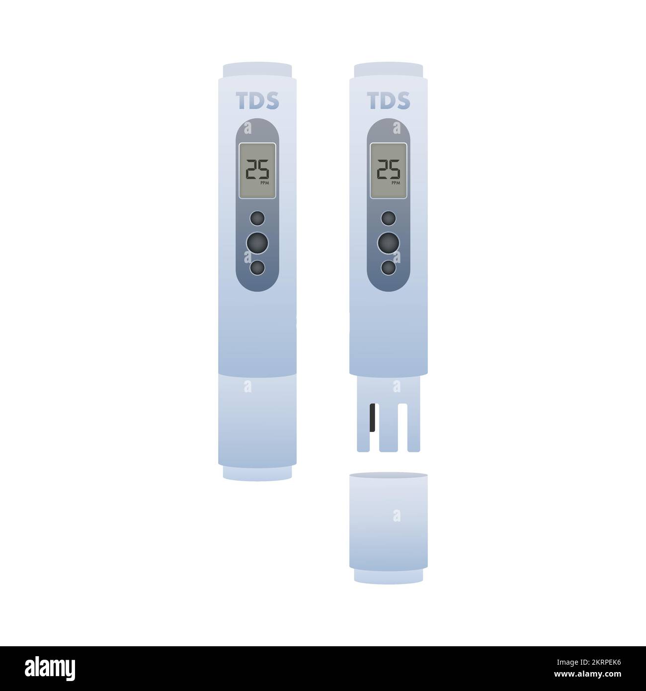 TDS - Total Dissolved Solids. Testing your water. Vector stock ...
