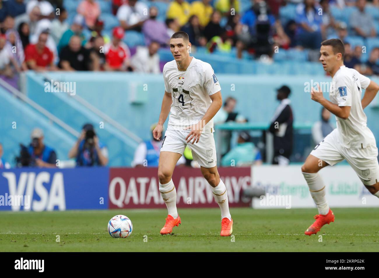 Nikola Milenkovic (SRB), NOVEMBER 28, 2022 - Football / Soccer : FIFA ...